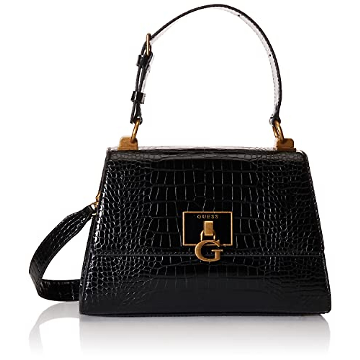 GUESS Stephi Top-Handle Flap Bag
