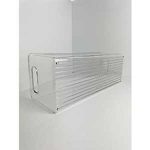 Orderly Elegance Clear Plastic Organizer Bin 16in (L) x 6in (W) x 5in (H) 2 pack