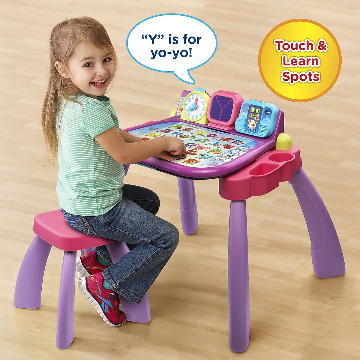 VTech Touch & Learn Activity Desk (Frustration Free Packaging), Purple