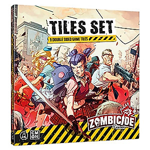 CMON Zombicide 2nd Edition Tiles Set - Enhance Your Board Game Experience! Cooperative Strategy Game with Tabletop Miniatures, Ages 14+, 1-6 Players, 1 Hour Playtime, Made by CMON