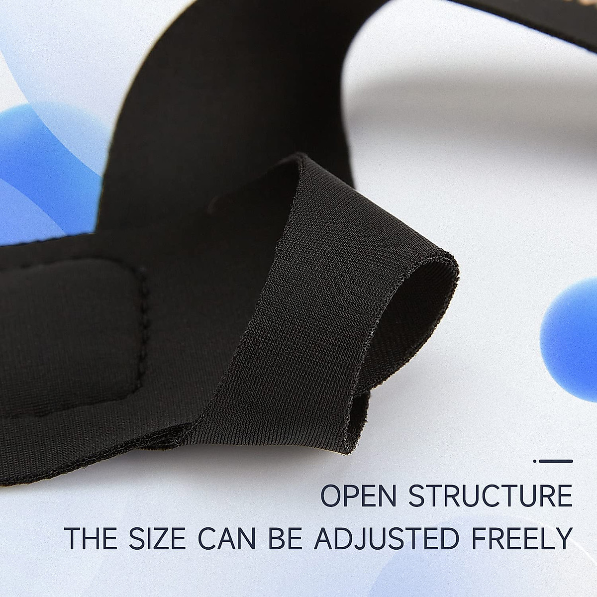 Domaste Ultra Thin Wrist Brace - Sport Slim Carpal Tunnel Support for Men and Women, Adjustable, Lightweight, Breathable and Skin Friendly (Black/Right/One Size)