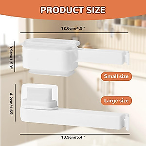 Food Bag Clips with Pour Spouts, Food Bag Sealing Clip with Pour Spout, Seal and Pour Bag Clip, Bag Pouring Clips, Bag Clip Pour Spout, Snack Clips That Pour Sealer Clips for Snack (2 PCS, Large)