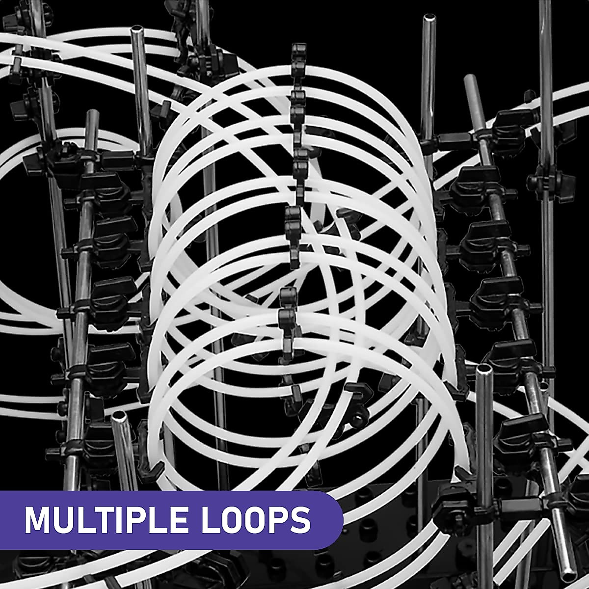 SpaceRail Game 40000mm, Roller Coaster Building Set, Marble Roller Coaster Kit with Steel Balls, Great Educational Toy for Boys and Girls, Level 8