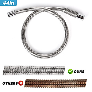 Commercial Sink Sprayer Hose,44 inch Commercial Kitchen Sink Faucets Flexible Hose Replacement，with Heat Resistant Black Handle，for Commercial Kitchen Faucet.