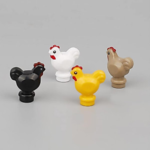 BAENRCY Cow Animal Building Blocks Animal Building Bricks Kit DIY Building Set Compatible All Major Brands (Chicken)