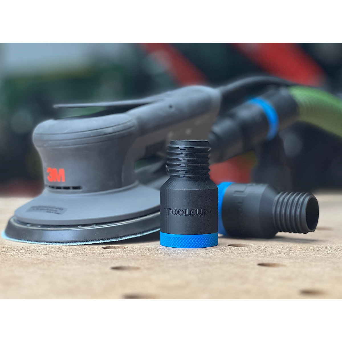 ToolCurve's Hose Adapter Compatible with Festool 27mm Hose to 3m Xtract Sander