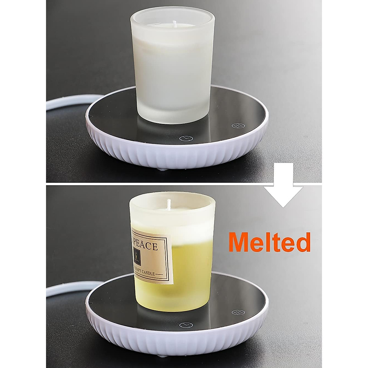 Candle Warmer, Coffee Mug Warmer, Warmer Plate for Wax, Jar, Desktop Cup Warmer Plate, Gift for Women