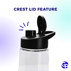 26 oz Water Bottle, Tritan Sports Water Bottle for Gym and Team Sports, School Water Bottle, BPA Free Water Bottle with Flip Top, 4-Pack, Made in USA by Gary Plastic Packaging