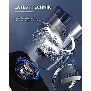 Wamife 4 in 1 Detachable Electric Milk Frother and Steamer, 13.5oz/400ml, Stainless Steel for Coffee Latte, Cappuccinos, Macchiato, Hot Chocolate, Dishwasher Safe