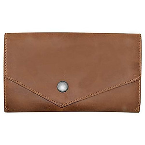 Hide & Drink, Cell Phone Wallet Handmade from Full Grain Leather (Sangria)