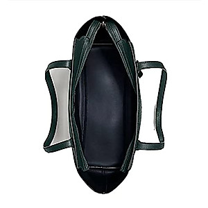 Coach Pebble Leather Central Zip Tote Shoulder Bag Green Style No 69424