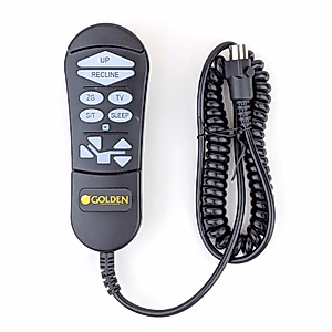Golden Technologies and Ultra Comfort - Seat Lift Recliner Chair - Remote Hand Control - 11 Button - 5 Pin Connector - ZKAD5