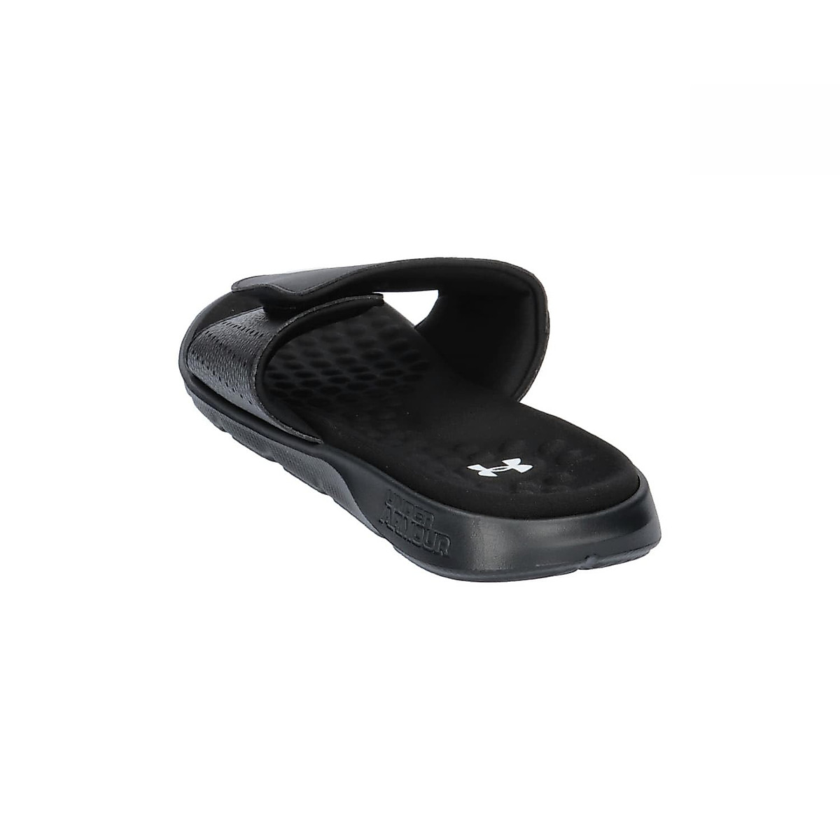 Under Armour Men's Ignite Pro Slide, (001) Black/Black/White, 9, US