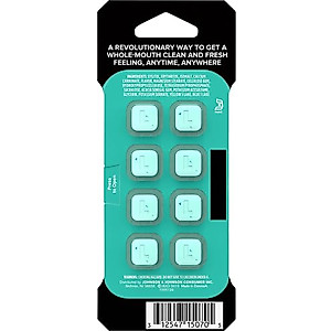 Listerine Ready! Tabs Chewable Tablets with Soft Mint Flavor, Revolutionary 4-Hour Fresh Breath Tablets to Help Fight Bad Breath On-the-Go, Sugar-Free, Alcohol-Free & Gluten-Free, 8 ct