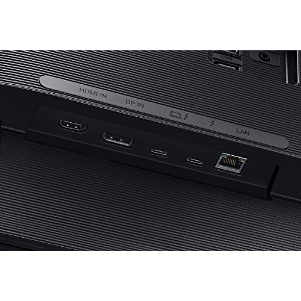 Samsung TU87F Series 32-Inch Viewfinity 4K UHD Pro Monitor, VA Panel, 60Hz, 5ms, HDR10, sRGB, HDMI, Dual 4K Display, Fully Adjustable Stand, Eye Saver Mode (LF32TU874VNXGO) Dark Blue Gray