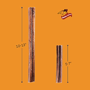 Cowdog Chews Extra Thick Bully Collagen Sticks -Unique Real Large Bully Collagen (10-13", 3 Count) - Best Bully Stick Natural Substitute - Odor-Free, Fully Digestible.