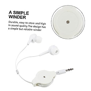 LIGHTAOTAO Over-Ear Headphones Noise Headphones Cancelling Noise Reducing Ear Plugs Wrap Around Earphones Earbuds Wired Noise Canceling Headphones Earplugs Soundproof Plug White Mp3