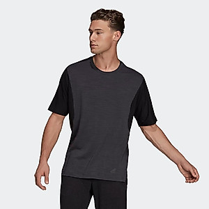 adidas Men's Well Being Tee, Carbon, XX-Large