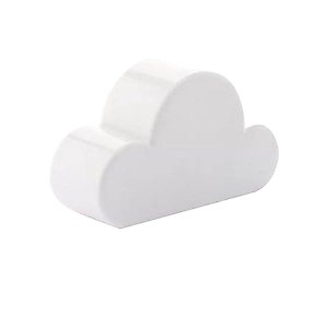 White Cloud Magnetic Key Holder for Wall, Cloud Adhesive Cute Key Hanger Organizer, Easy to Mount, Powerful Magnets Keep Keychains and Loose Keys Securely in Place