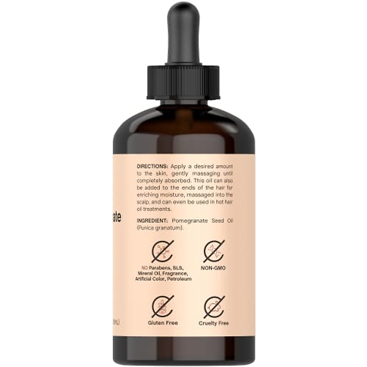 Horbäach Pomegranate Seed Oil | 4 fl oz | For Face & Hair | Promotes Clear Looking Skin, and Reduces Appearance of Fine Lines and Wrinkles | Cold Pressed | SLS & Paraben Free | Coera