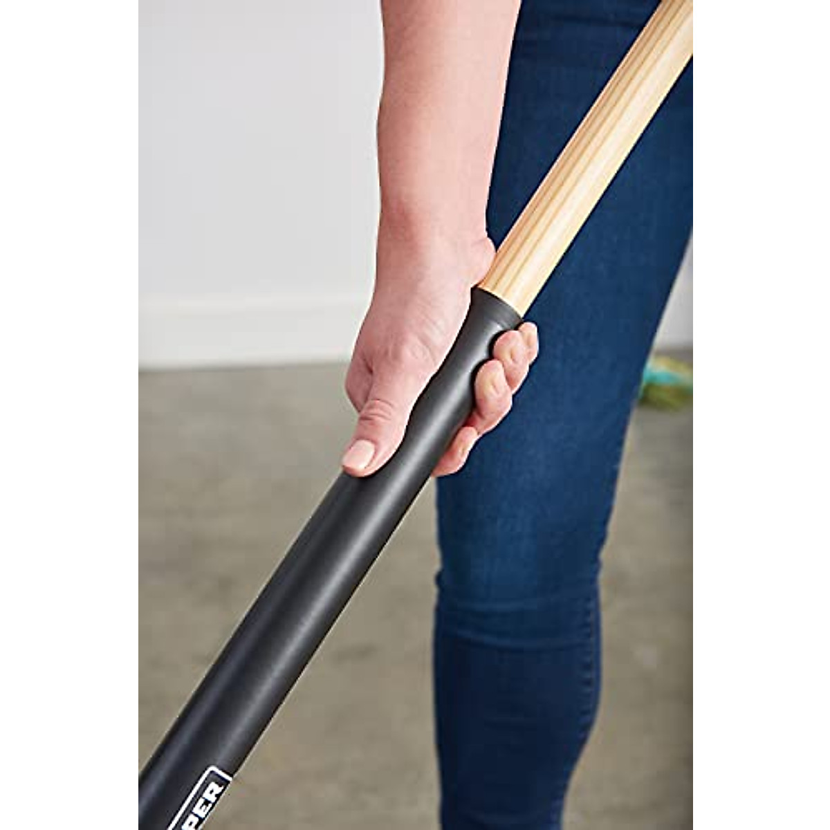 Harper 20201044 24 in. Indoor/Outdoor Dry All-Purpose Push Broom with Dual Bristles, for Dust, Gravel, Debris