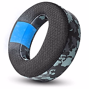WC Freeze PS5 -  Hybrid Fabric Cooling Gel Replacement Earpads for Sony Playstation 5 PS5 Pulse 3D Headphones Made by Wicked Cushions, Improved Durability, Thickness and Sound Isolation | Black Camo