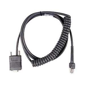 CBA-R02-C09PAR RS-232 Serial Cable for Motorola Symbol LS2208 LS4208 LS9208 Barcode Scanner Reader STD-DB9 Female 9FT Coiled Cable