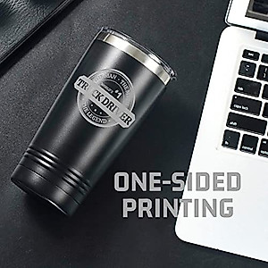 Onebttl Truck Driver Gifts For Men - World's #1 Truck Driver - 20oz/590ml Stainless Steel Insulated Tumbler - Christmas, Thank you, Retirement Gifts For Truck Driver - (Black)