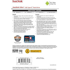 SanDisk Ultra 128GB USB Type-C Flash Drive