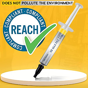 Nab Cooling Thermal Compound Paste for Heatsink 3.5g Maximum Thermal Conductivity, High Density, Easy Application Bonus Spatula, Noncorrosive (3.5g)