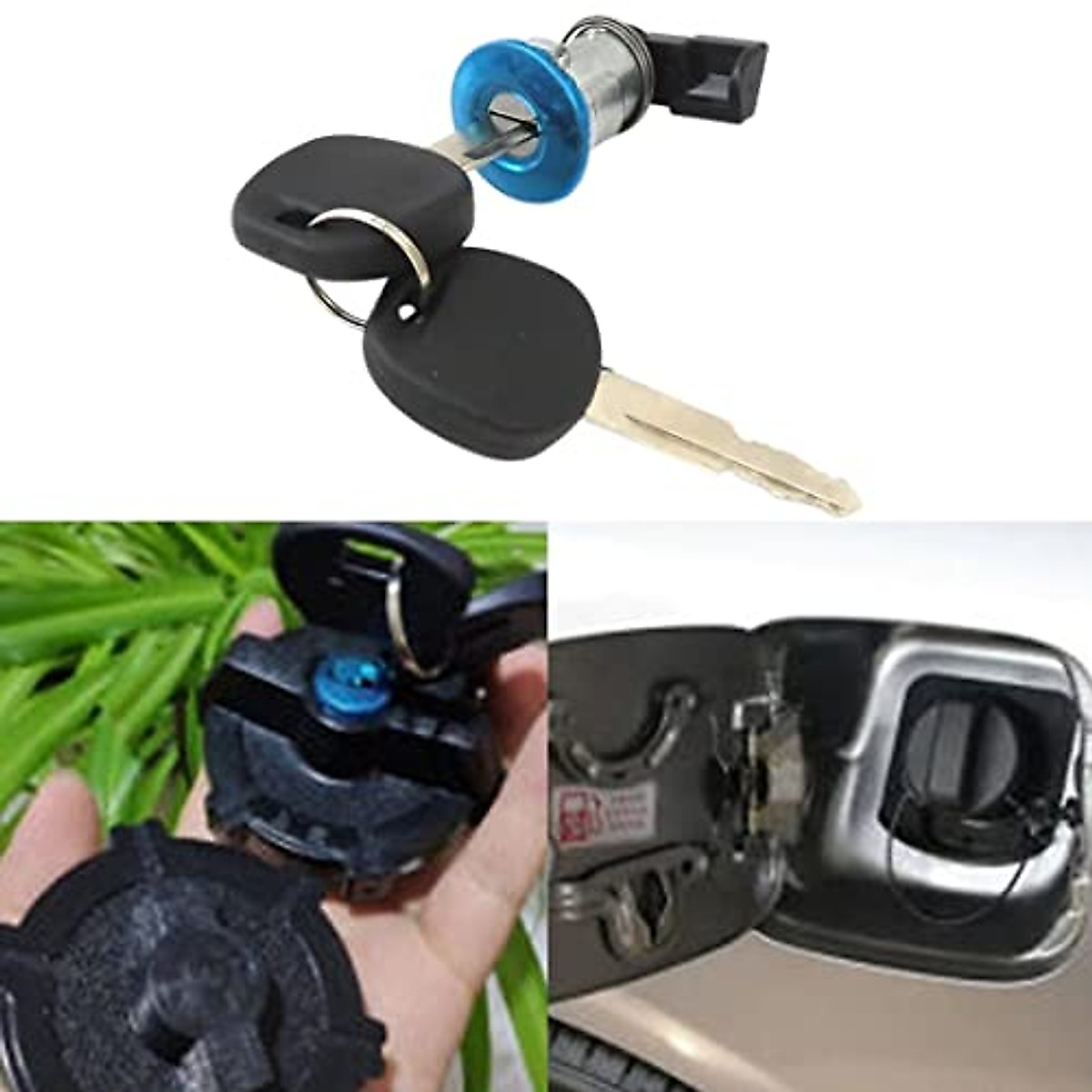 Fuel Door Lock Cylinder W/ 2 Keys Set Replace 69058-34020 for 2000 Toyota Tacoma SR5 Extended Cab Pickup 2-Door