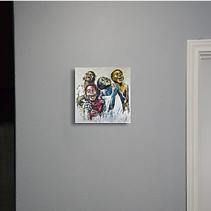 African-American children's canvas wall art posters & prints 4 happy children innocent children bright smiles original heart home decorative art wall canvas art printing art decorative paintings posters can be used for bedroom study living room children's