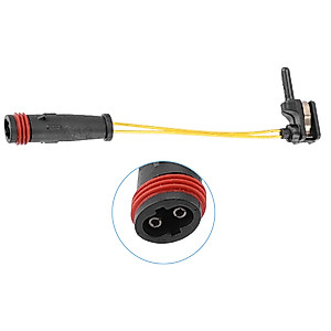 ACROPIX Car Brake Pad Sensor Front Rear Disc Brake Pad Wear Indicator Sensor Fit for Mercedes-Benz C230 - Pack of 4 Black