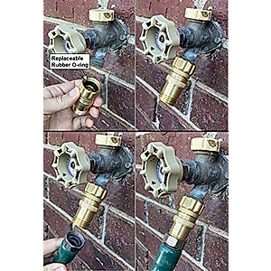 Vibrant Yard Co. LLC Lead-Free Brass 20-30 psi Water Pressure Reducer Regulator, 3/4 inch Hose Thread for Drip System, 140 psi Max Inlet Pressure