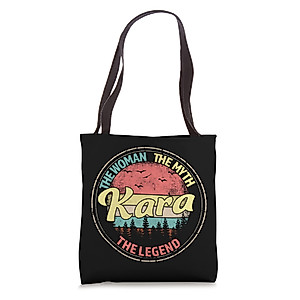 Kara The Woman The Myth The Legend Personalized Name Tote Bag