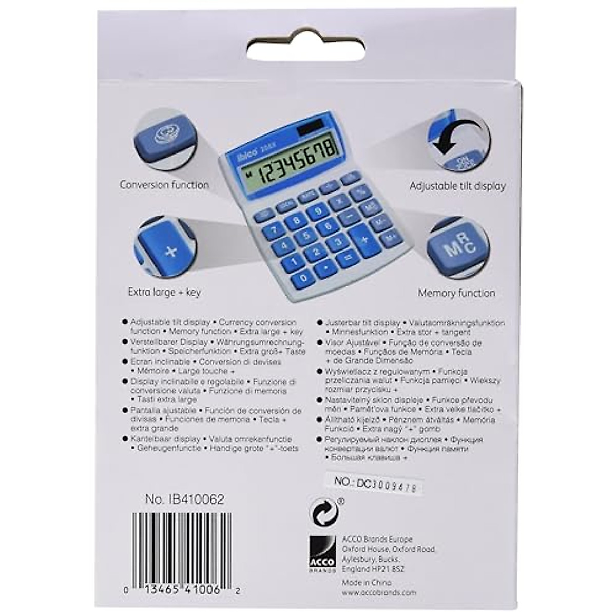 Rexel Ibico 208X Calculator EU