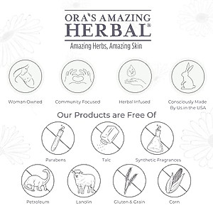 Body Powder for Women, Talc Free Powder, Real Vanilla Dusting Powder, Bath Powder, No Corn, Grain or Gluten, Sweet Love Scent, Vanilla, Frankincense, Amber, Ylang Ylang, Ora's Amazing Herbal, 2.5 oz