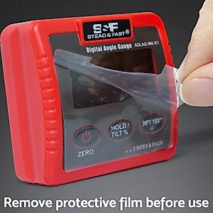 S&F STEAD & FAST Digital Angle Gauge Magnetic with Laser, 4 Magnets, Measures and Sets Angles, Angle Cube Protractor Level with Case, Angle Finder Tool for Table Saw, Woodworking