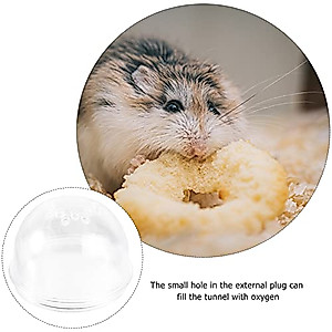 3Pcs Hamster Pipe Tunnels Hamster Tunnel External Tube Stopper Plug End Cap, Hamster Cage External Pipe Plugs Small Animals Hamster Cage Hole Hamster Tube Toy Cover Mouse Hamster Tunnel