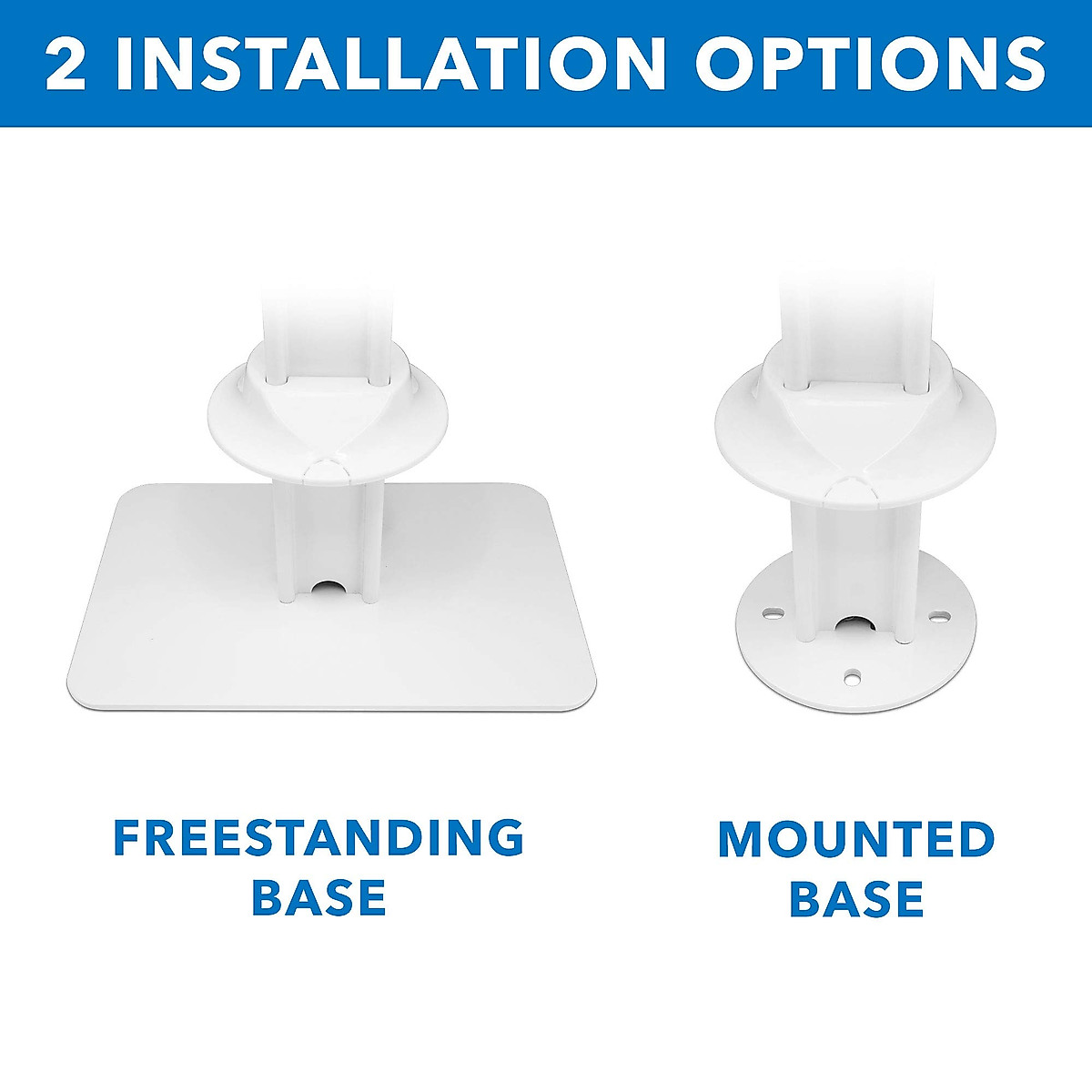 Mount-It! Anti-Theft Kiosk Stand for iPad, iPad Pro, iPad Air, Samsung Tab A | Secure iPad 10.2 Retail Kiosk | Locking Counter-Top Tablet Stand Compatible with 10.2 and 10.5" Tablets, White