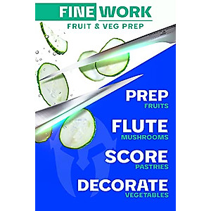 Dalstrong Fruit & Vegetable Paring Knife Set - 3 Piece - Gladiator Series Elite - Forged German High-Carbon Steel - Sheaths Included - Carving and Detail Knives Set - Kitchen Knife - NSF Certified