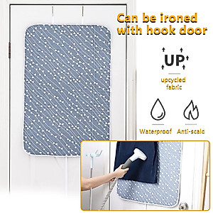 Oraony Ironing Board Tabletop, Portable Small Iron Board 5 in 1 Travel Isolated Heat Mat Cover for Table Top, Washer, Dryer, Countertop, Mini Ironing Blanket for Iron Anywhere(17.72 x 28.35 inch)