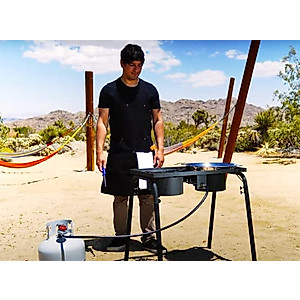 Concord Double Propane Burner, Outdoor 2 Burner Camping Stove for Cooking / Home Brewing / Making Sauce