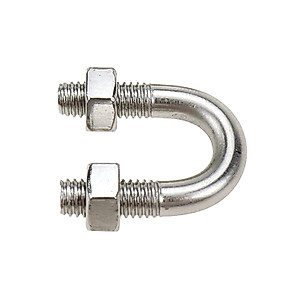 Sscon 10Pcs M6x10 304 Stainless Steel U-Bolt Fastener for 10mm Pipe Dia