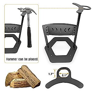 FANFX Heavy Duty Double Wedge Kindling Splitter for Wood Log Splitter Wedge Firewood Kindling Splitter Upgraded Fireplace Manual Log Splitter XL