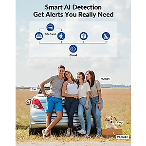 FOSCAM 5MP 3K Security Camera Outdoor, V5P 5G/2.4GHz WiFi Camera for Home Security, Two Way Audio, 66ft Color Night Vision, FOV 110°, Work with Alexa