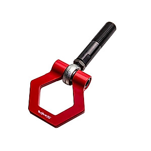 VMS RACING Rear Tow Hook in RED Compatible with Chevy Chevrolet Corvette C7 Z06 ZR1 Stingray Oval Track 14-19 2014-2019