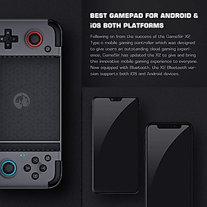 GameSir X2 Bluetooth Mobile Gaming Controller,Phone Controller for Android and iOS,Wireless Mobile Game Controller Grip Support Xbox Game Pass, xCloud, Stadia, Vortex and More