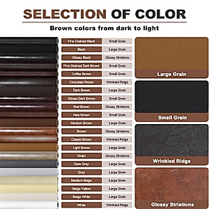 Leather Repair Patches for Couches 16x60 inches Large Self-Adhesive Sofa, Car Seat，Leather Furniture，Vinyl Repair Patch Kit (Black)