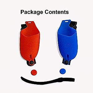 Immersant Oculus Quest 2 Accessories - Oculus Quest 2 Controller Grips, Silicone, Nonslip, 1-Pair of Protective Quest 2 Grip Covers with Hand Straps, Color-Coded